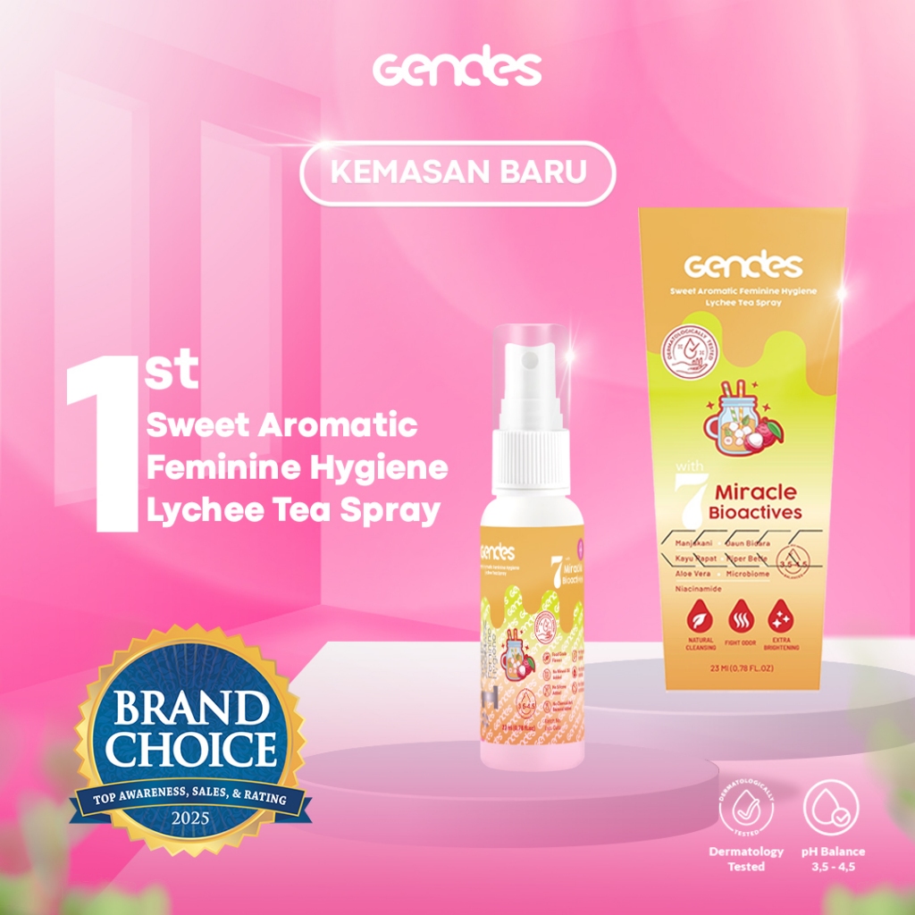 Jual New Launching Gendes Feminine Hygiene Spray with Lychee Tea 7 ...