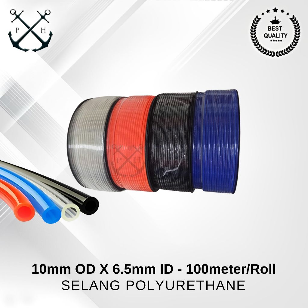 Jual Selang Polyurethane PU 10mm x 6,5mm x 100meter/Roll | Shopee Indonesia
