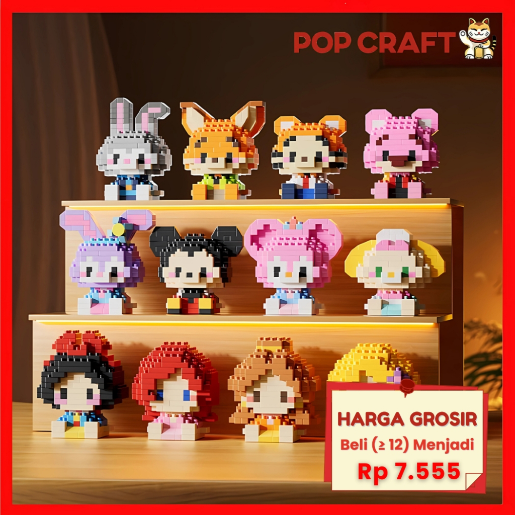 Jual PC Terbaru Nano Block Princess Mainan Balok Susun Bricks Karakter ...