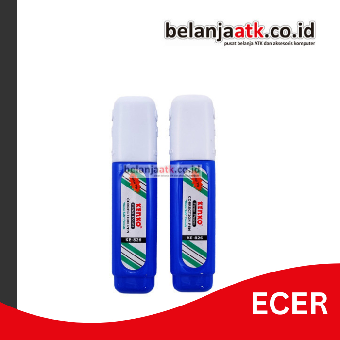 Jual [ECER] Correction Pen/Tip Ex Kenko KE-826 (Stipo Cair) | Shopee ...