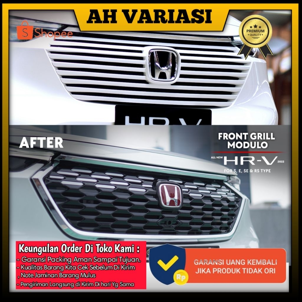 Jual All New HRV 2022 - 2025 - Front Grill Depan Mugen All New HRV Baru ...