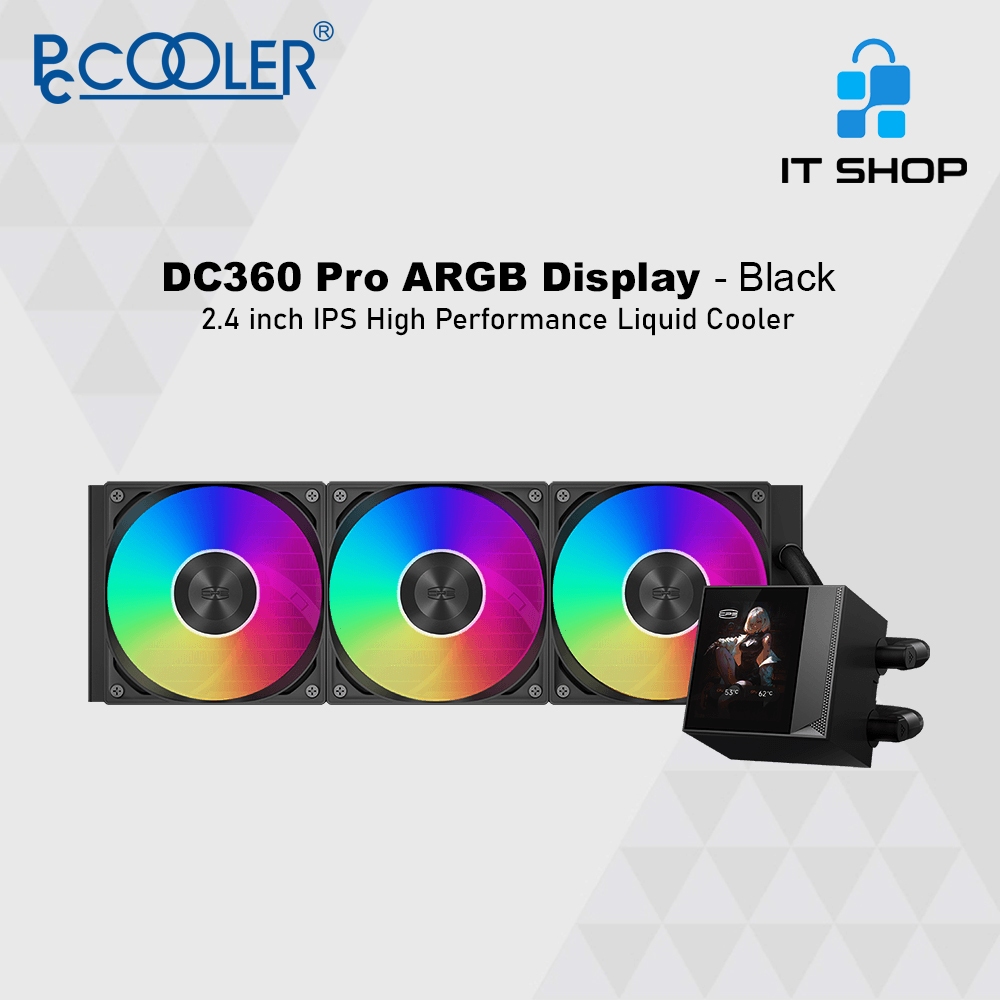 Jual PCCOOLER DC360 Pro ARGB Display Liquid Cooler - Black | Shopee ...