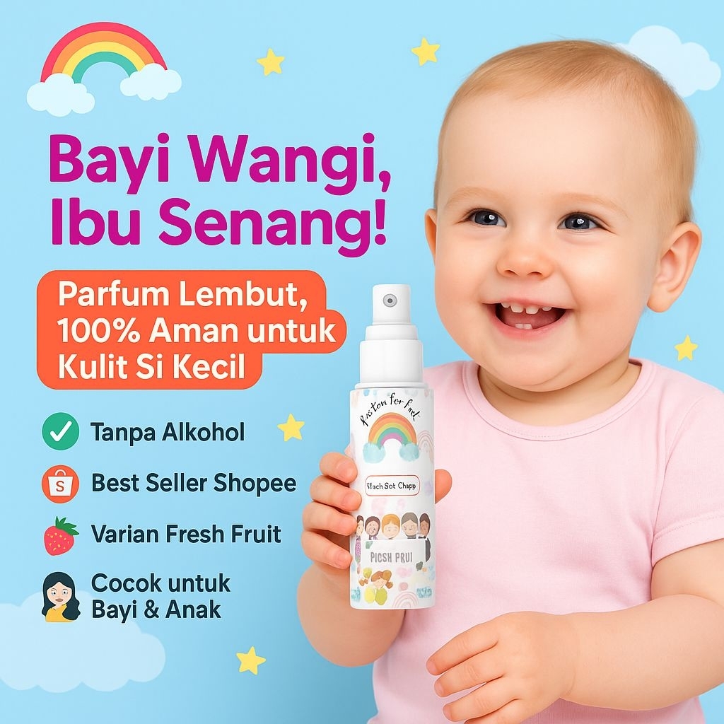 Jual PARFUM ANAK 100 ML BEBAS ALKOHOL / MINYAK WANGI BAYI / PARFUM BAYI ...
