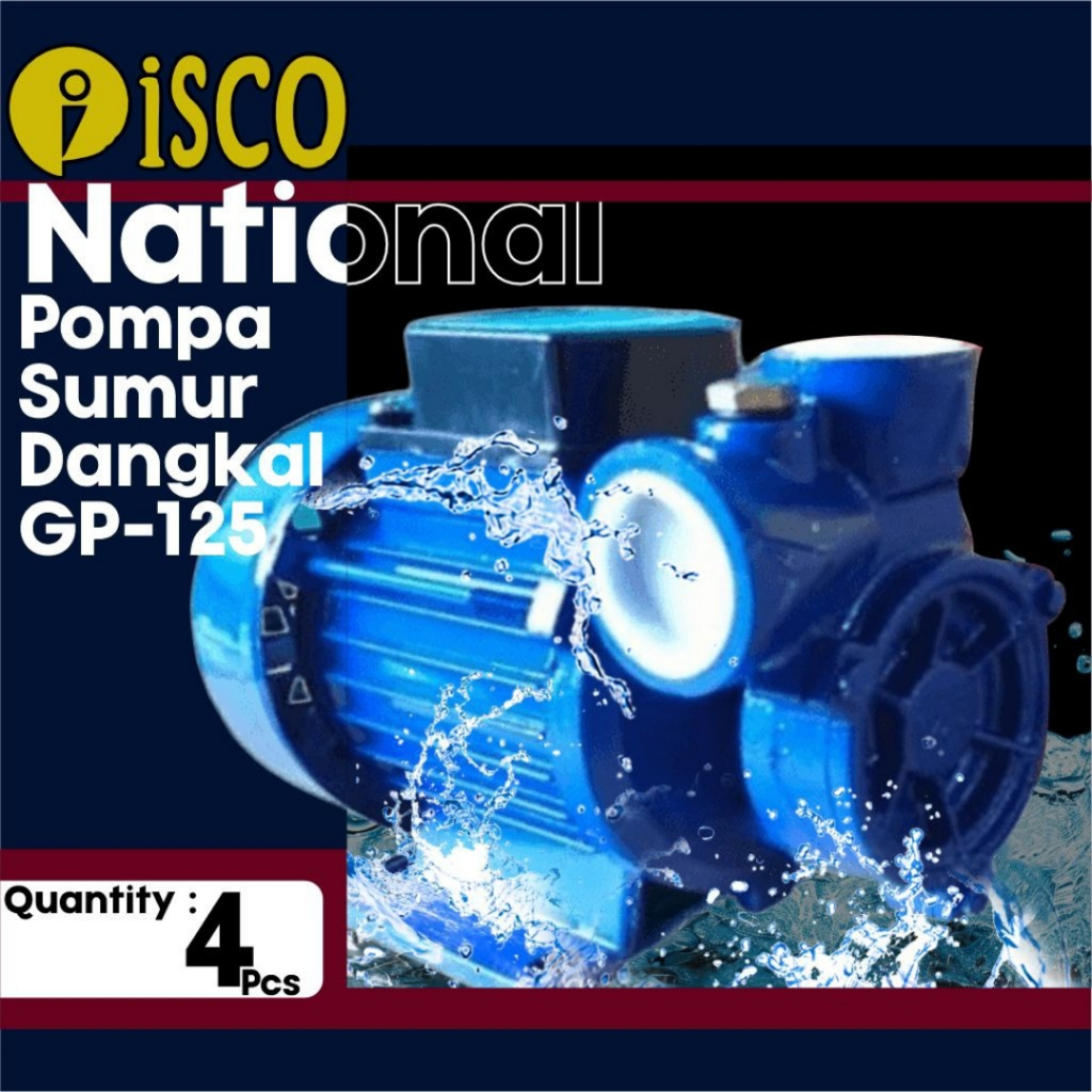 Jual Pompa Air Sumur Dangkal Merek Isco National GP-125 / PS-130 ...