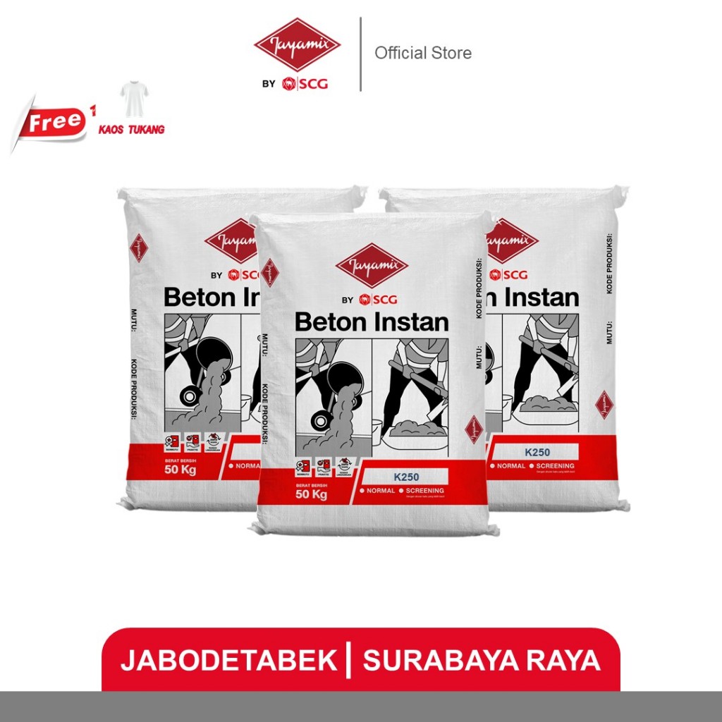 Jual Jayamix by SCG Beton Instan K250 Free Ongkir [20 Sak] | Shopee ...
