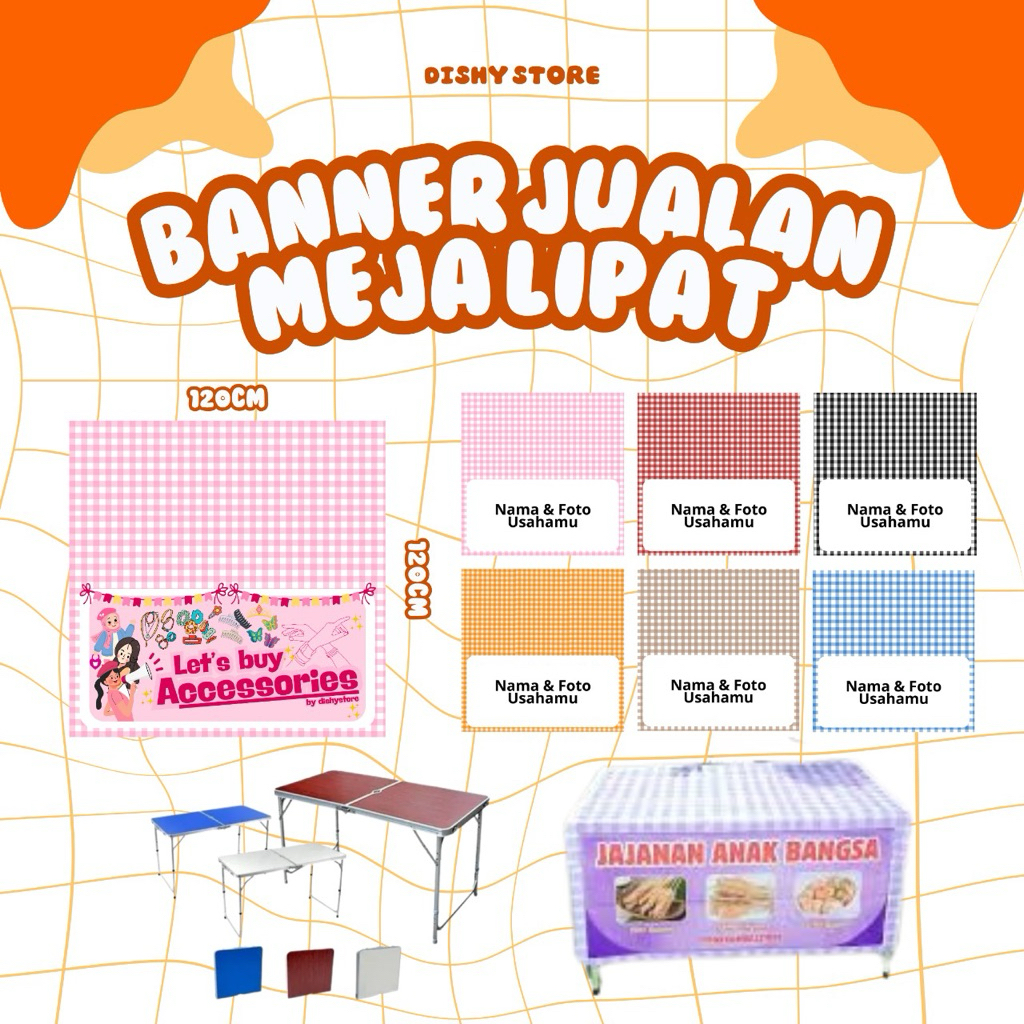 Jual BANNER JUALAN MEJA LIPAT | BANNER TAPLAK MEJA | SPANDUK TAPLAK ...