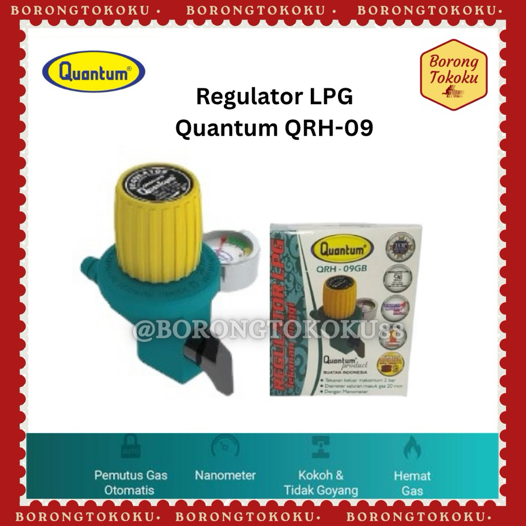 Jual Quantum QRH-09 GB Regulator LPG Tekanan Tinggi dengan meter ...