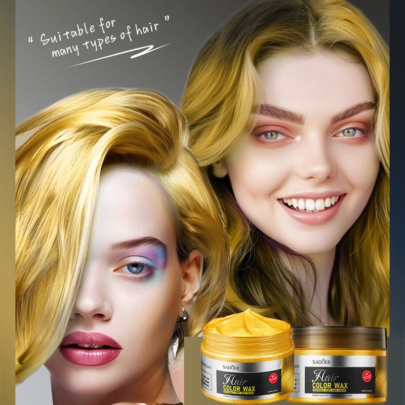 Jual Professional Temporary Hair Color Wax Instant Hair Dye 120g ...