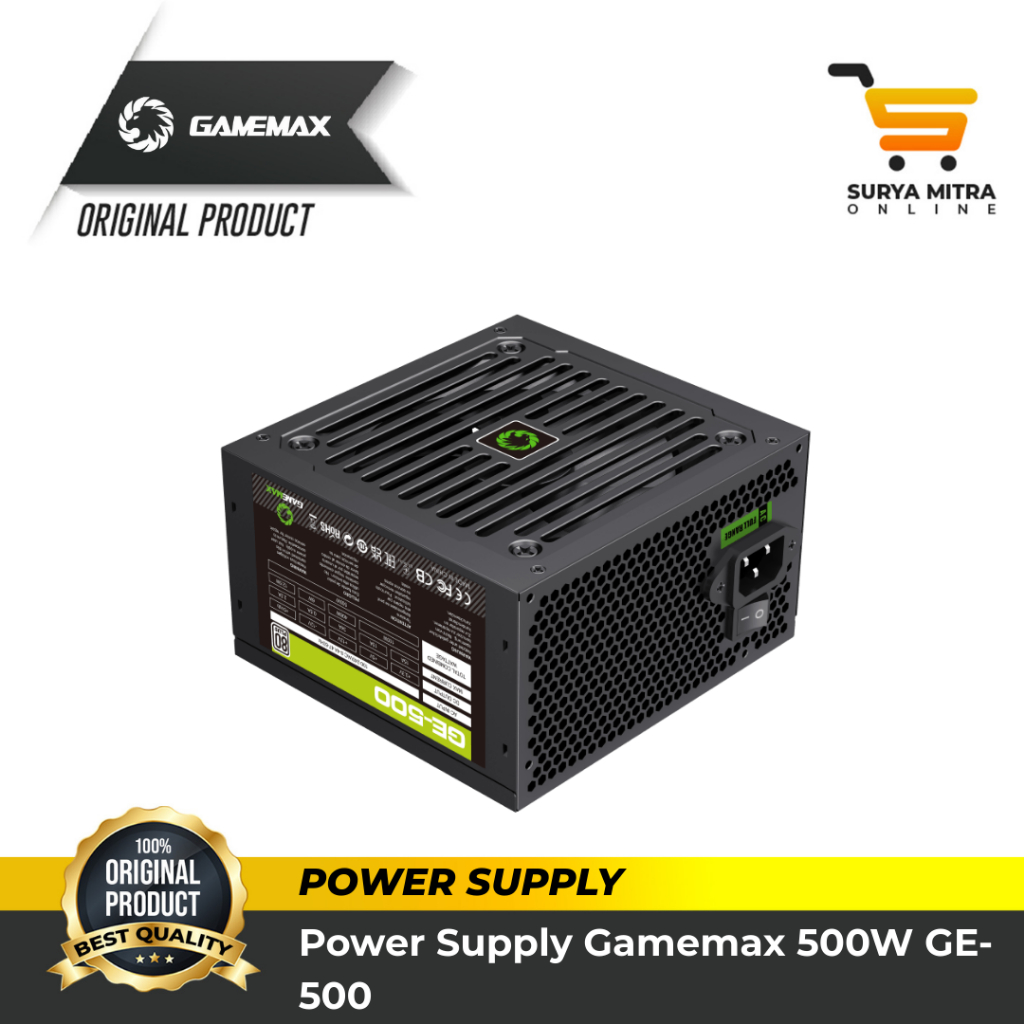 Jual Power Supply / PSU Gamemax 500W GE-500 | Shopee Indonesia