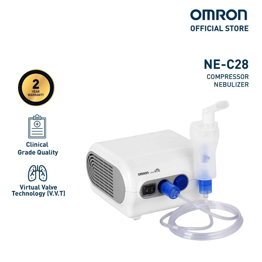 Jual Omron Compressor Nebulizer NE-C28 Alat Terapi Pernapasan | Shopee Indonesia