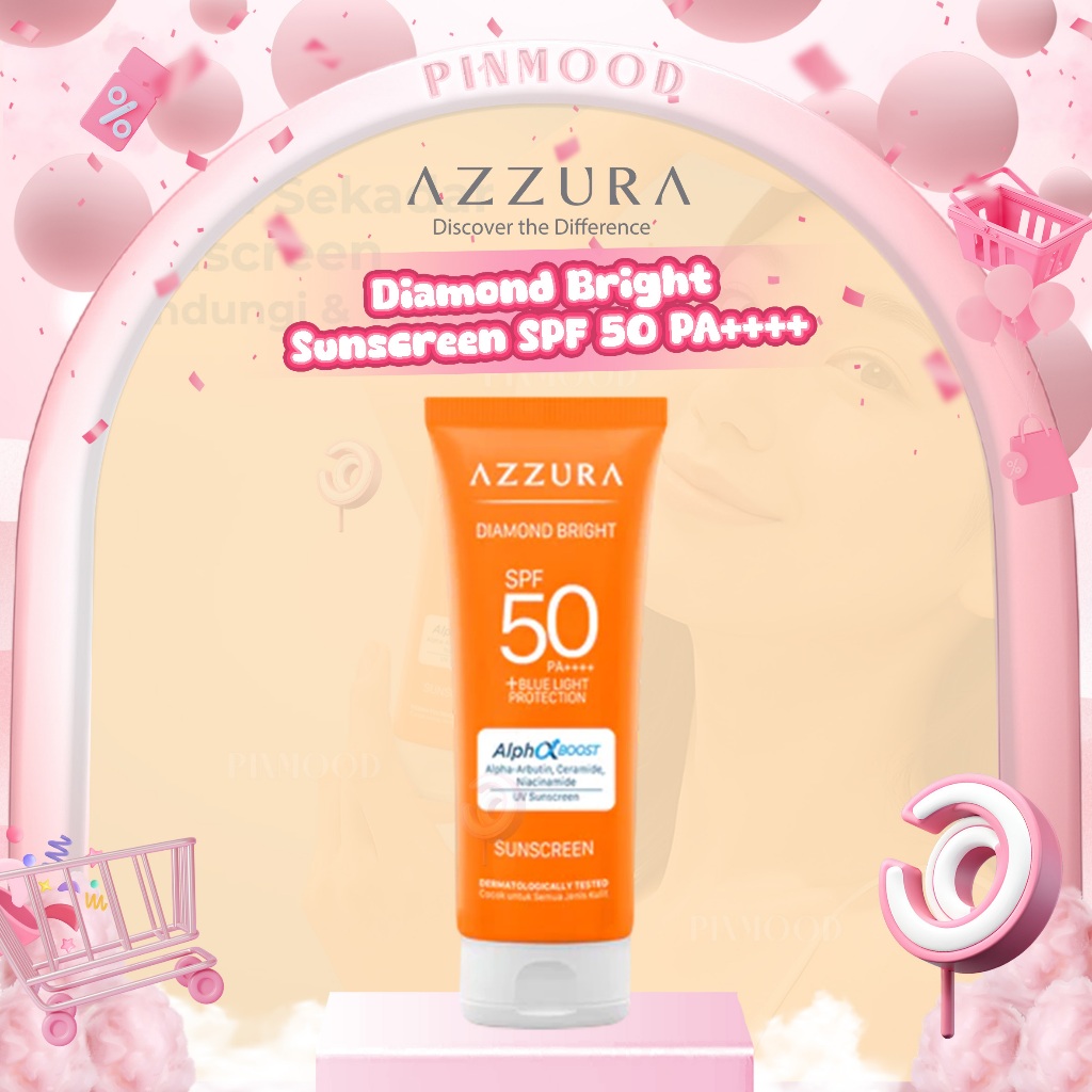 Jual AZZURA - DIAMOND BRIGHT SUNSCREEN SPF 50 PA++++ ( 30 g ...