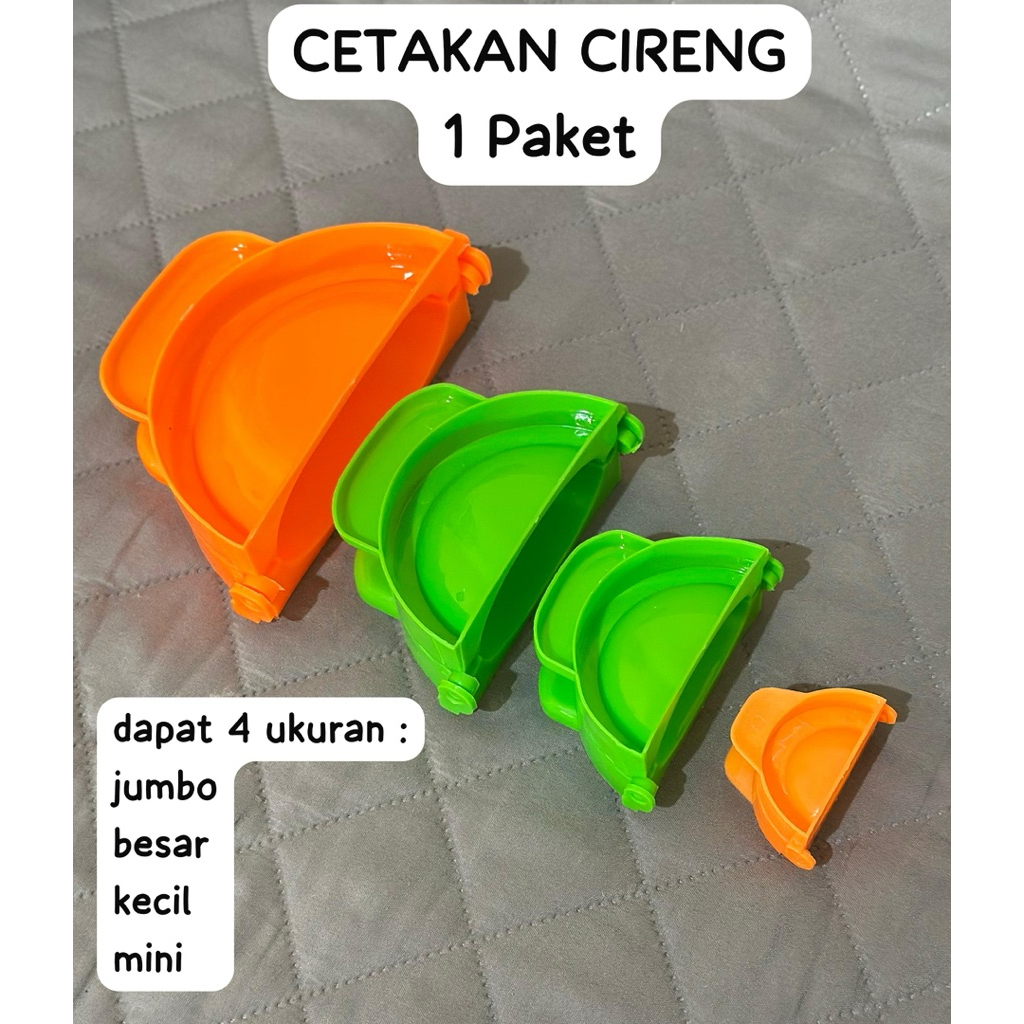 Jual ( 1 SET ) Cetakan Cireng Pastel Pangsit Dumpling Gyoza Jumbo Besar ...