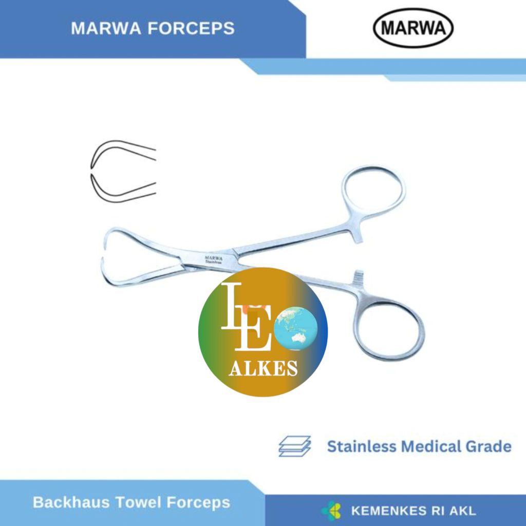 Jual Backhaus Towel Forcep 11 cm Duk Klem Penjepit Kain Towel Clamp ...