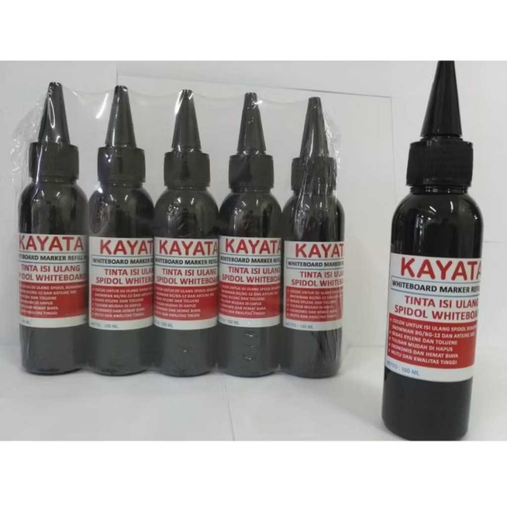 Jual Tinta Spidol Whiteboard Kayata 100ml / Tinta Isi Ulang dan Refill ...