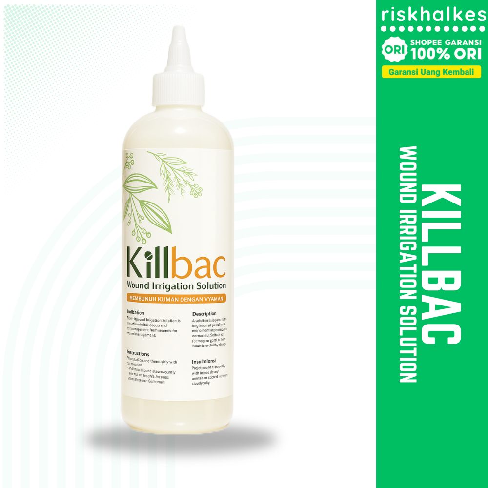 Jual KILLBAC 350ml | Cairan Pembersih Luka | Killbac Wound Irrigation ...