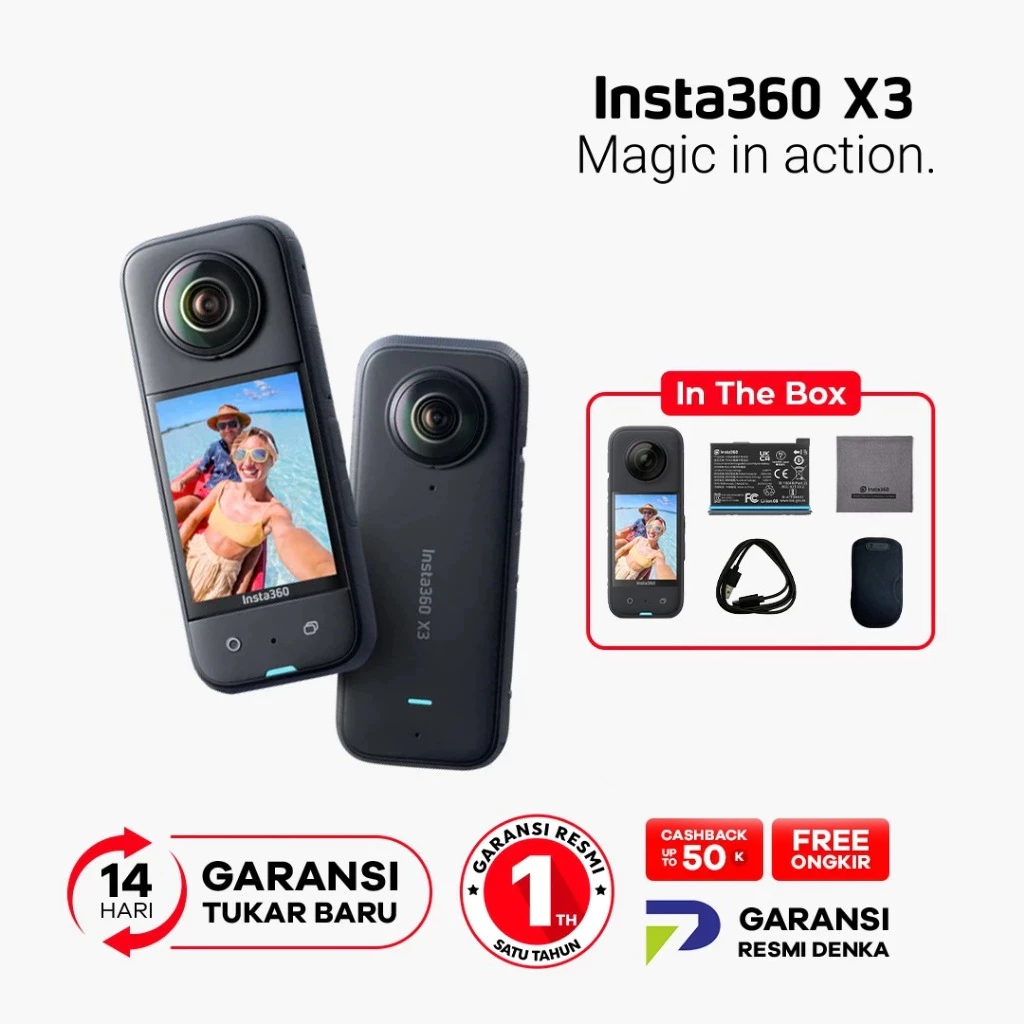 Jual Insta360 Cam X3 Action Camera Insta 360 ONE X3 Garansi Resmi | Shopee Indonesia