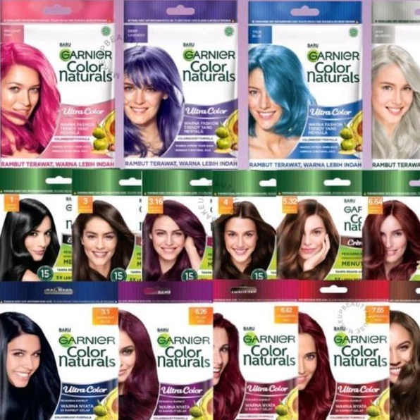 Jual Garnier Color Naturals Sachet Hair Color Natural Creme Riche Ultra ...