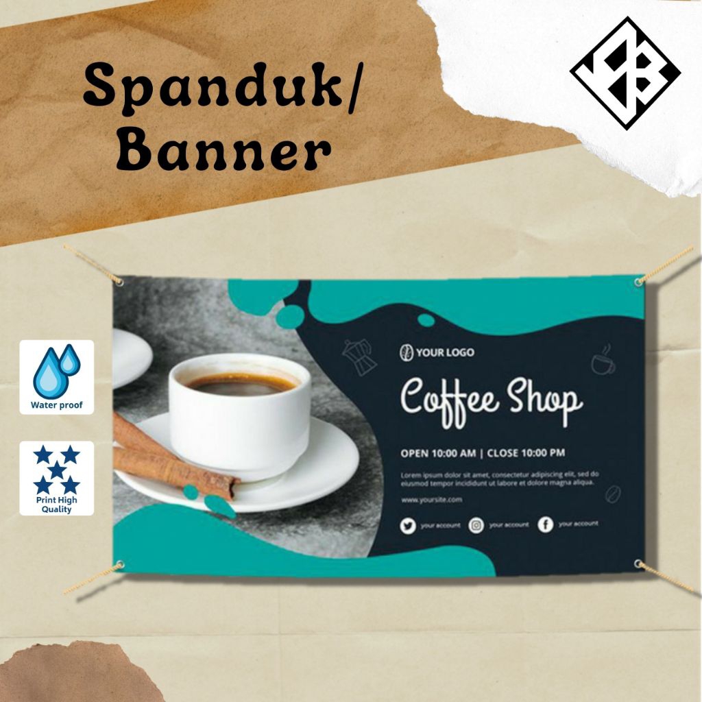 Jual Banner Ukuran 1x1 meter | Shopee Indonesia