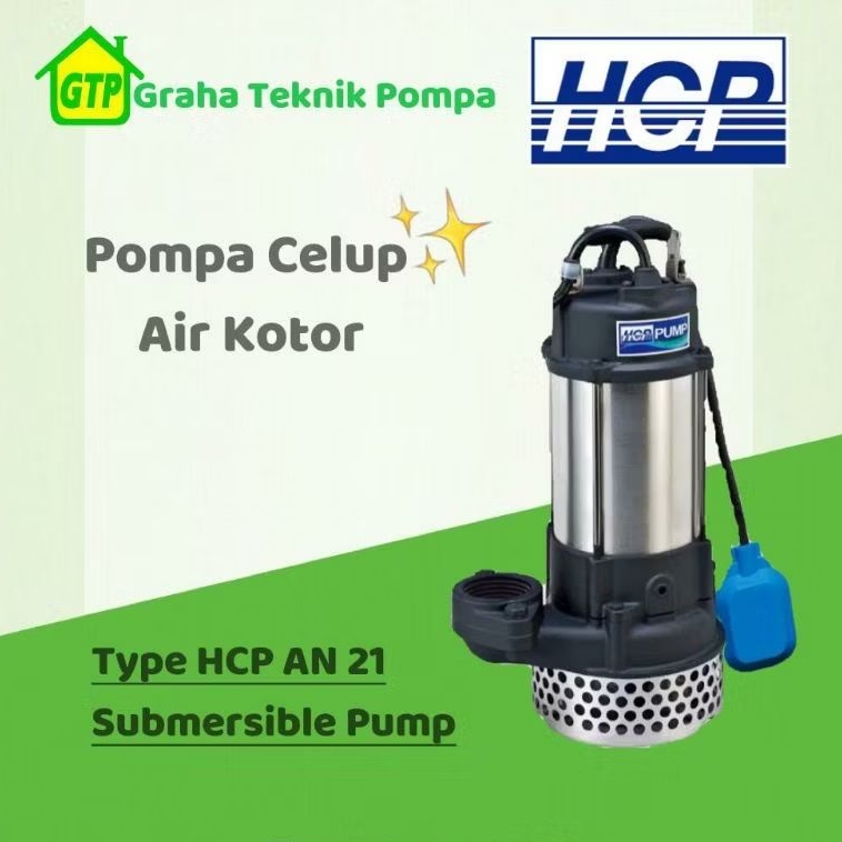Jual Pompa Celup HCP Type AN 21-1 Hp - 1 phase / Pompa submersible ...
