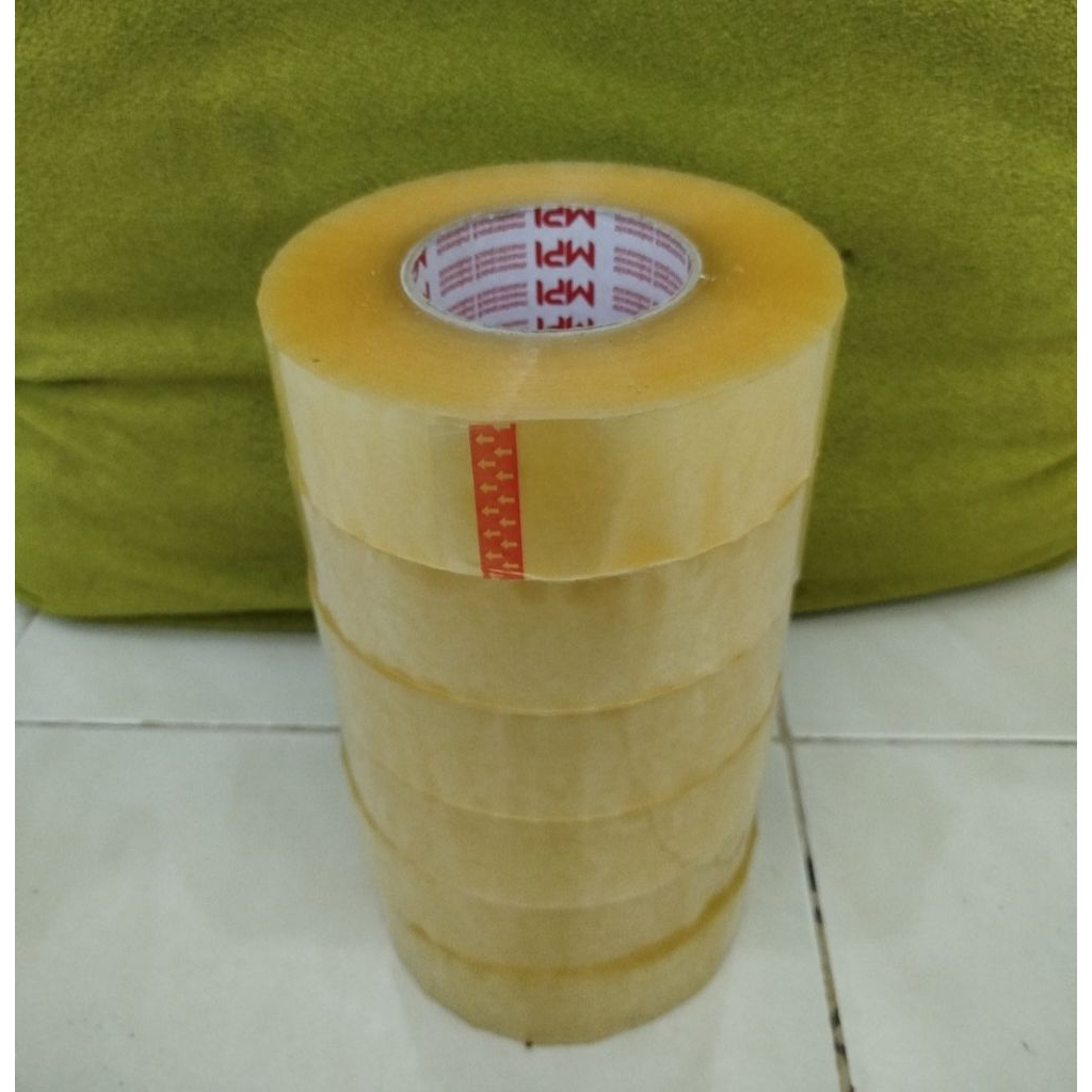 Jual lakban 300 500 yard perekat MPI lakban bening lakban coklat untuk ...
