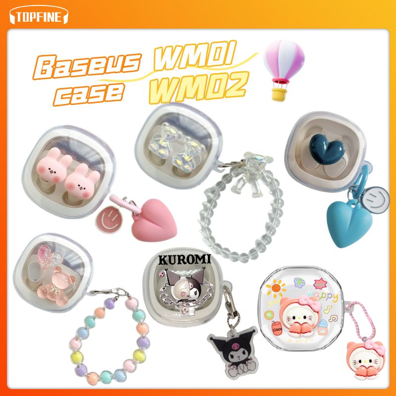 Jual For Baseus WM01/ Baseus WM02 Case Bluetooth Headphone Case ...