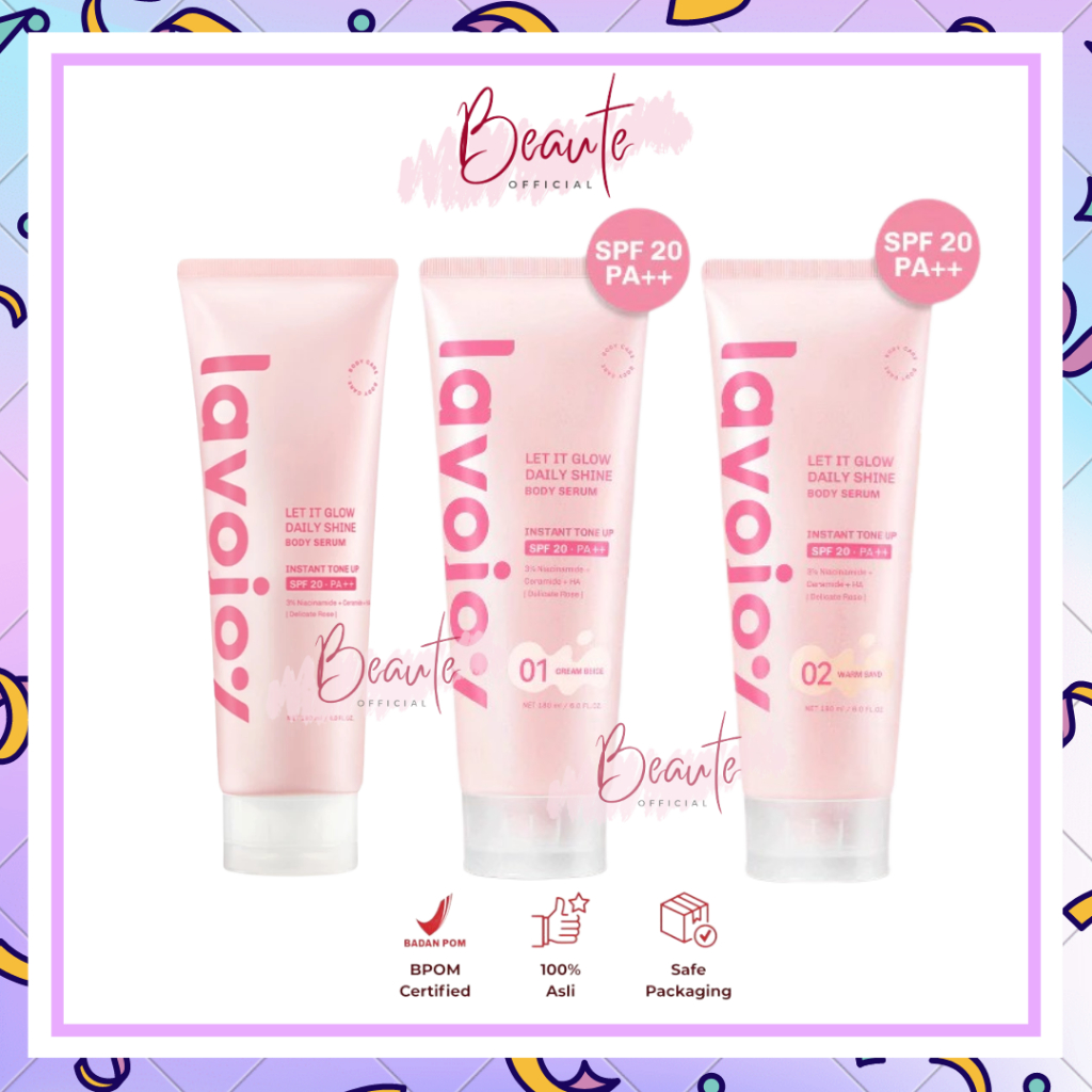 Jual Lavojoy Let It Glow Daily Shine Body Serum SPF 20 PA++ | Shopee ...