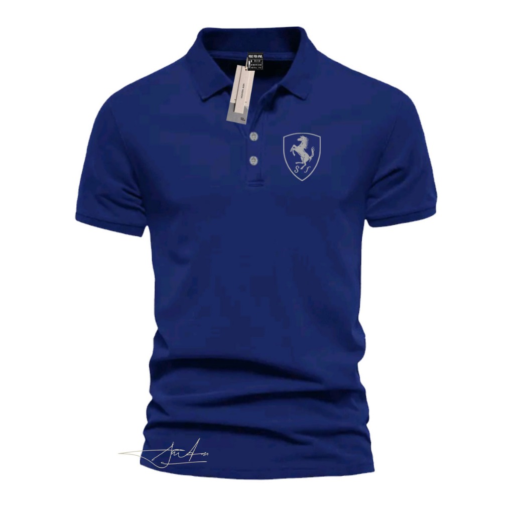 Jual COD T-shirt POLO kerah 0V09 Bulat + Lengan Lancip SF Silver Kaos ...