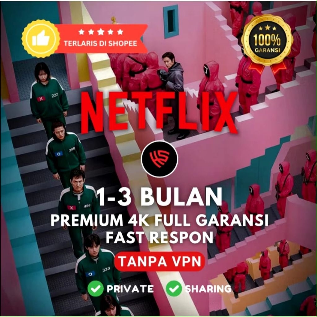 Jual NETFLXX PREMIUM 1 BULAN - 3 BULAN FULL GARANSI TANPA VPN | Shopee Indonesia