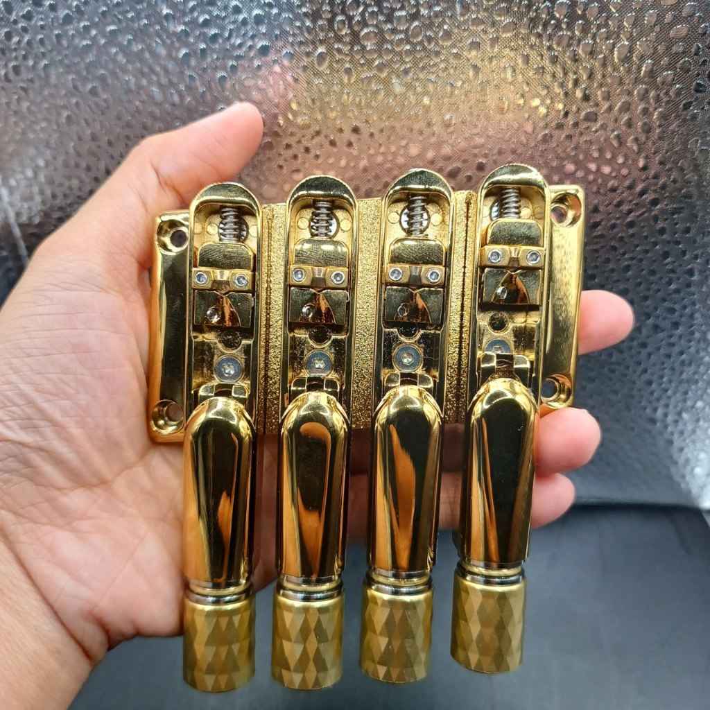 Jual Bridge Gitar Guitar Bass Headless 4 String WB-001-4 Gold | Shopee ...