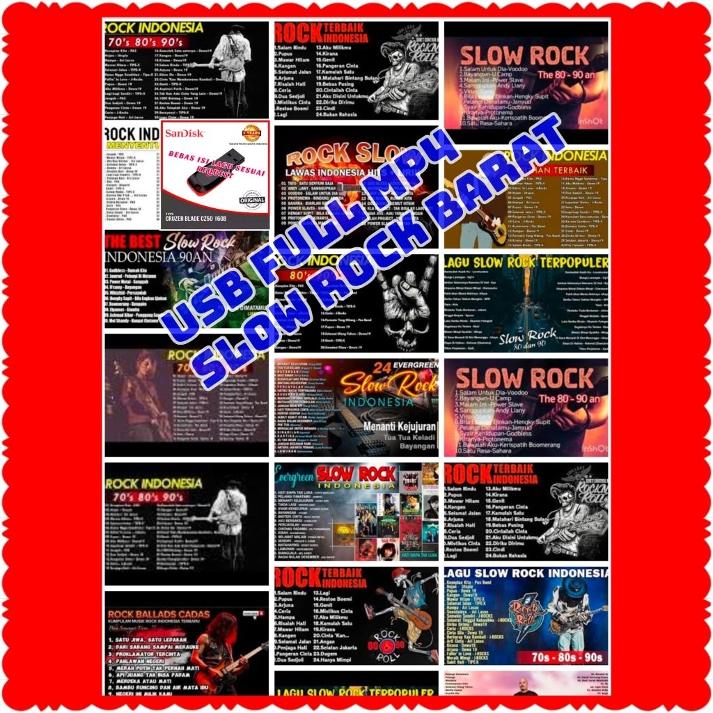 Jual MP3 MP4 USB MOBIL MUSIK-USB ISI LAGU SLOW ROCK-USB MUSIK SLOW ROCK-USB LAGU SLOW ROCK BARAT ...