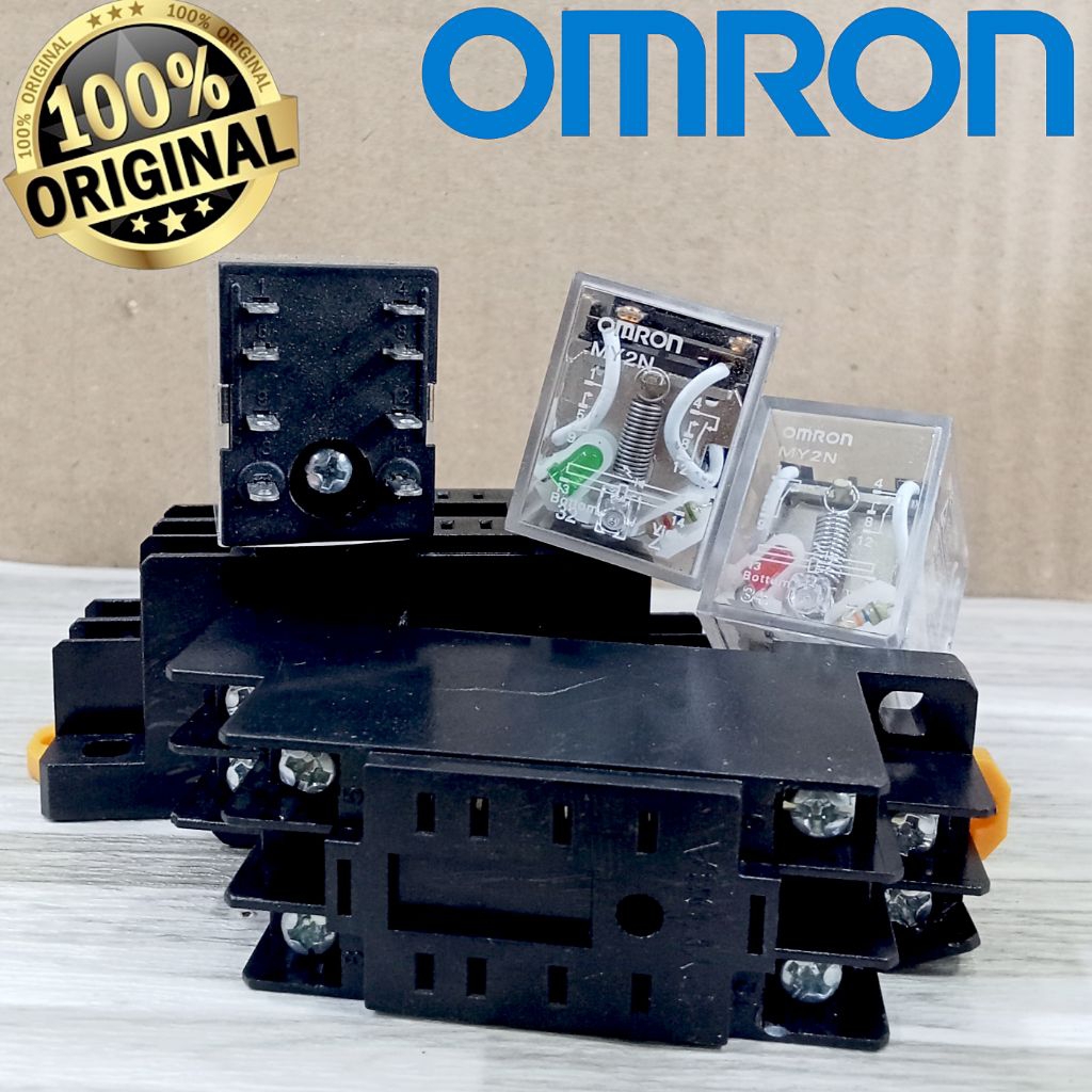 Jual Omron relay my2n my2 220vac 5ampere 8pin original set socket ...