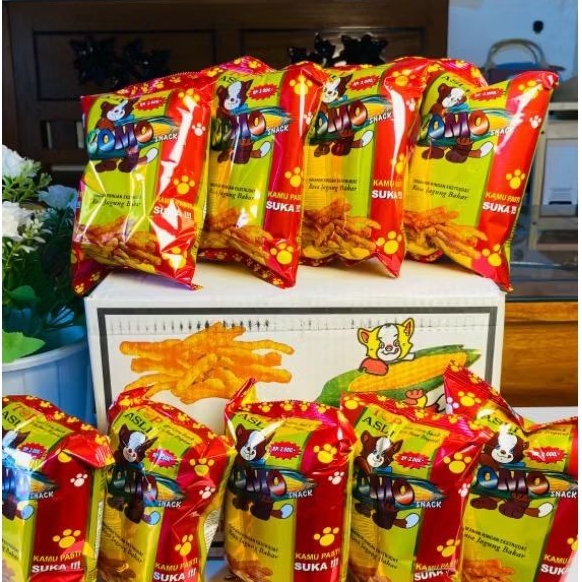 Jual 1Pack isi 10 pcs Snack Komo 2000 Ciki berhadiah Komo jagung bakar ...