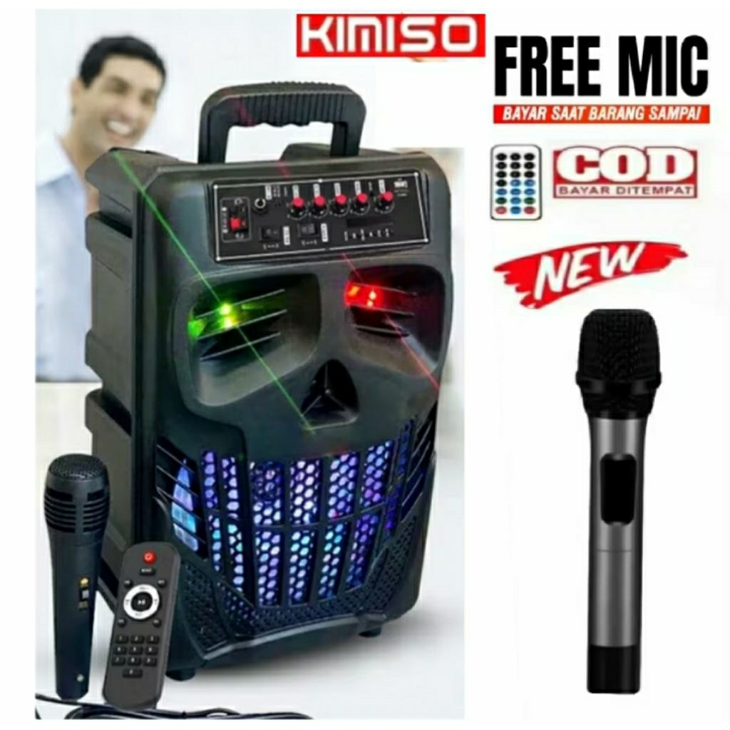 Jual Speaker Bluetooth Km-7801 Speaker Subwoofer aktif Super Basss 8 ...