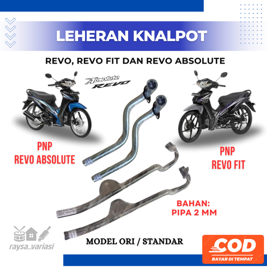 Jual Leheran Knalpot Revo / Revo Fit / Revo Absolute – Model Potongan ...