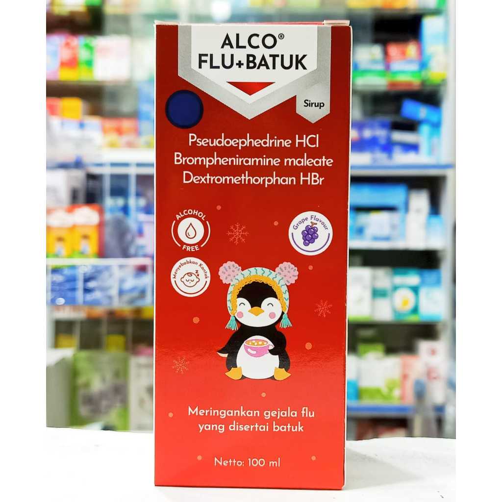 Jual ALCO 𝐅𝐋𝐔+𝐁𝐀𝐓𝐔𝐊 𝐒𝐈𝐑𝐔𝐏 𝟏𝟎𝟎𝐌𝐋 𝐁𝐀𝐑𝐔- Meredakan Batuk, Pilek, Bersin ...
