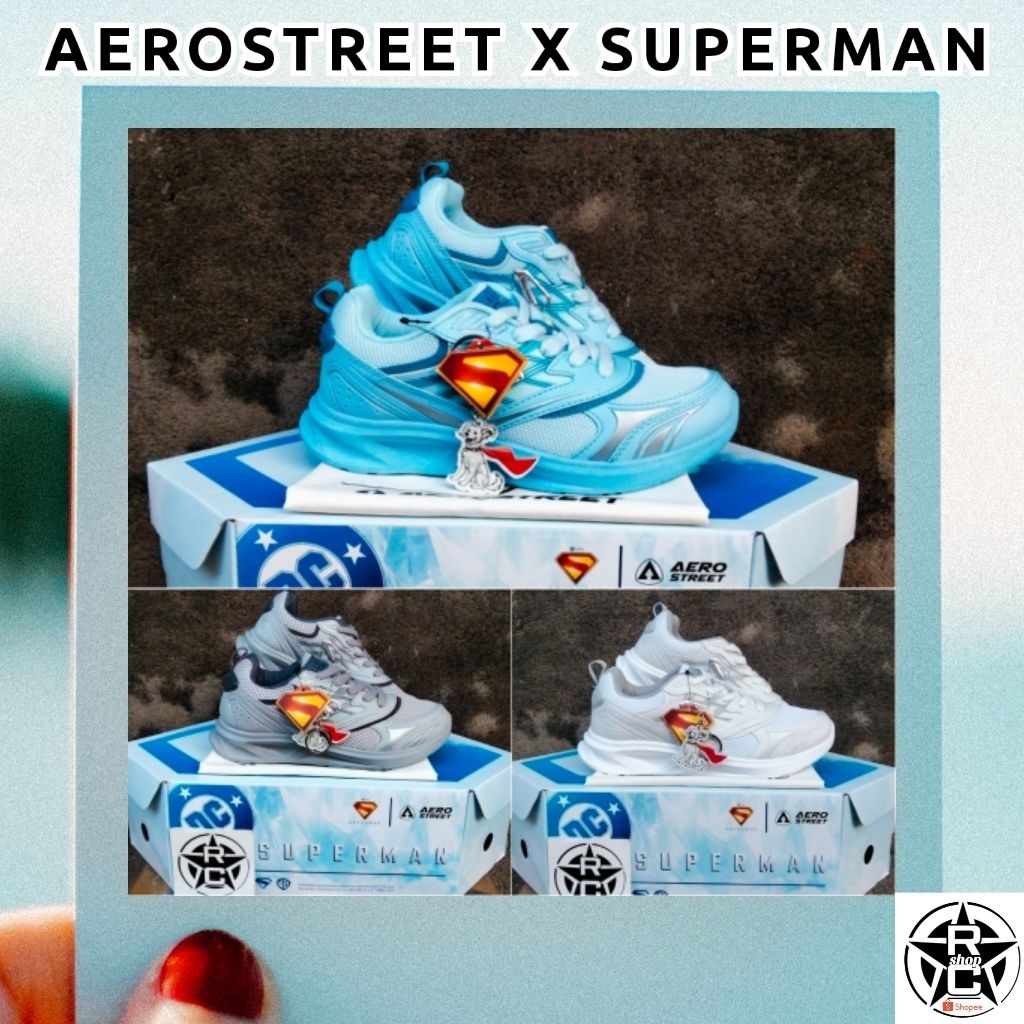 Jual [ORIGINAL] Aerostreet X Superman 37-44 Limited Edition / Sepatu ...