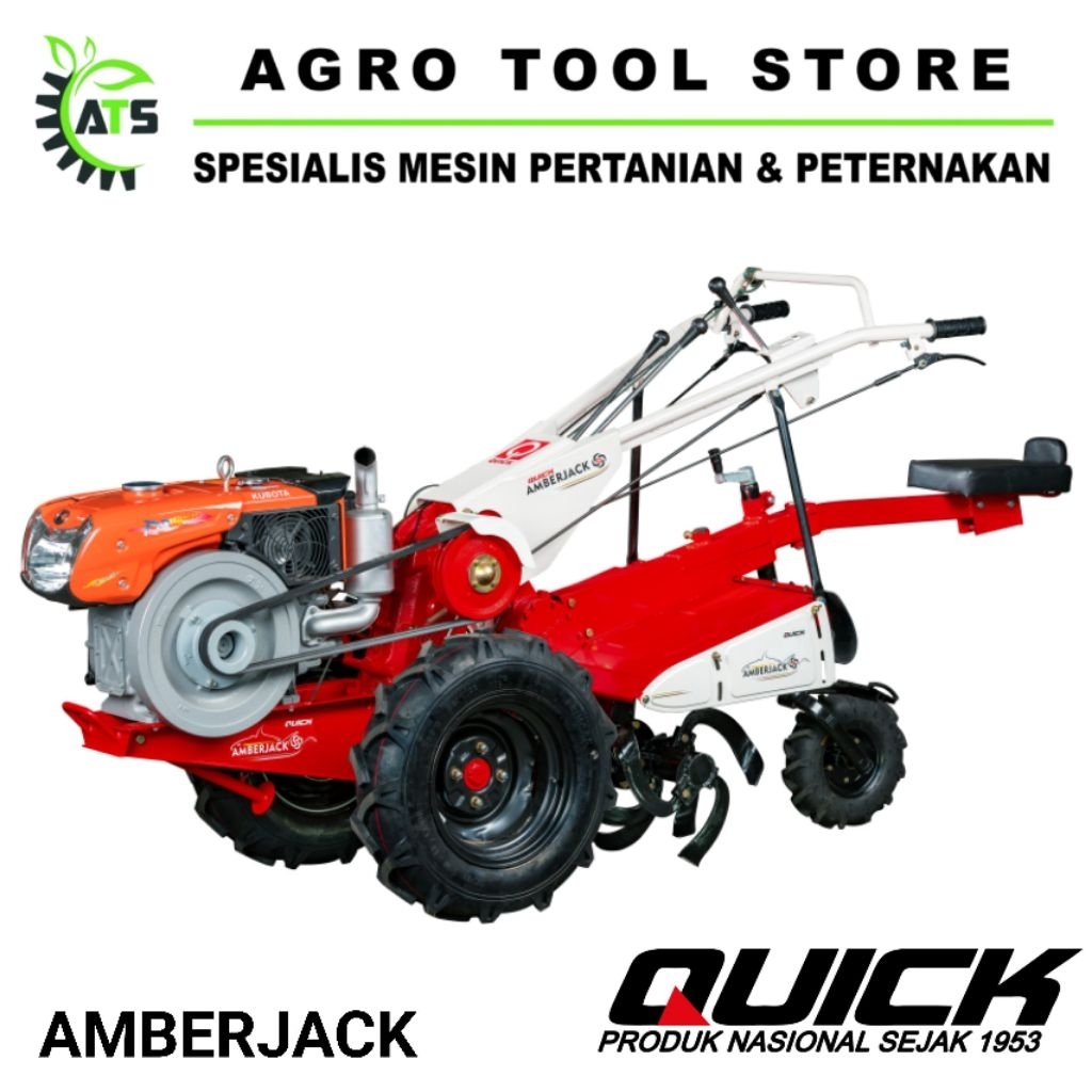 Jual Hand Tracktor Quick Amberjack G3000 Diesel Kubota RD110DI-2T ...