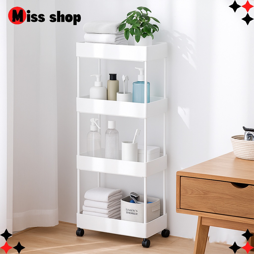 Jual (MS) Rak Kosmetik 4 Susun Storage Box Skin Care Make Up | Shopee ...