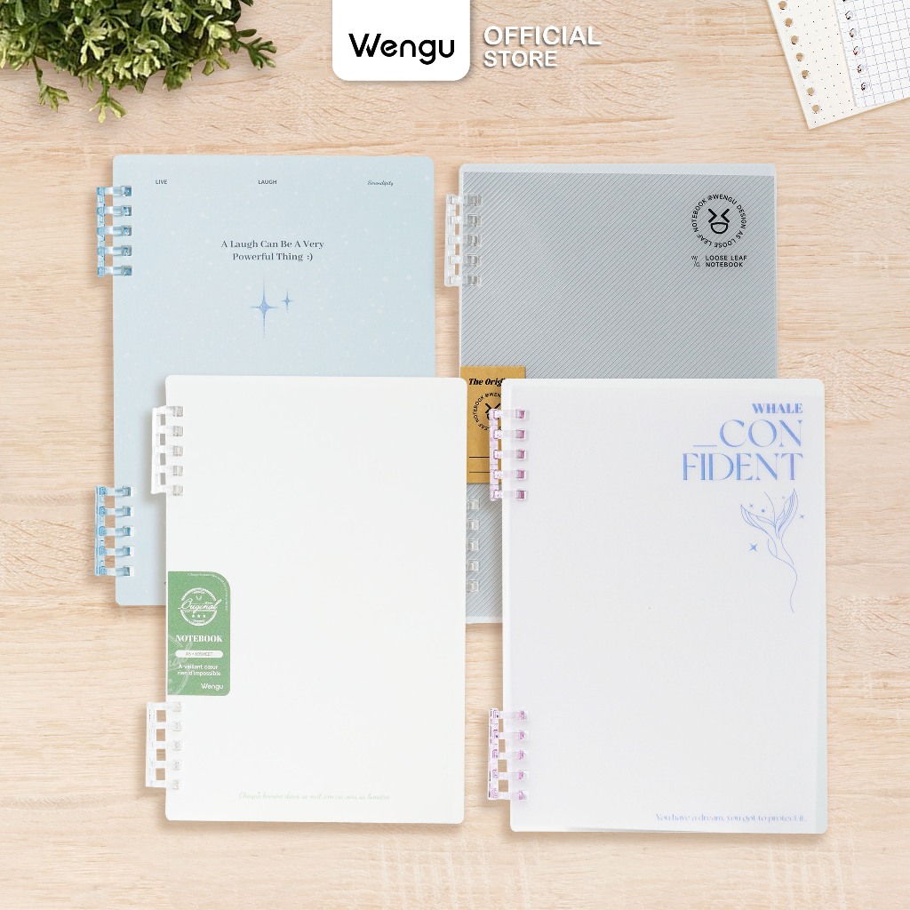 Jual Binder Note Wengu A5 & B5 Buku Tulis Aesthetic Isi Ulang Kertas 60 ...