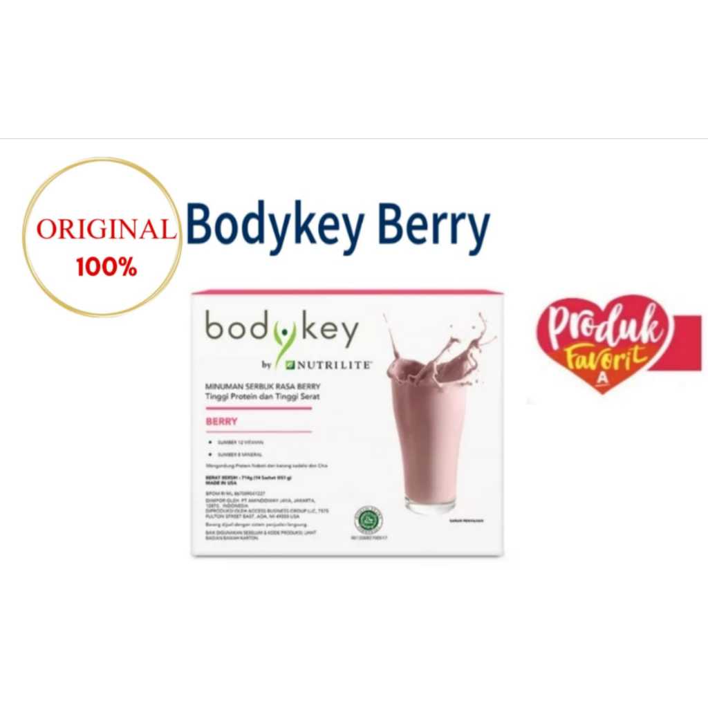 Jual Nutrilite Bodykey / Body key rasa Berry Amway Original exp 2026 ...