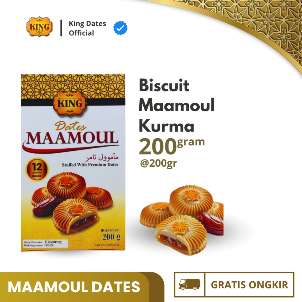 Jual Maamoul King Dates 200gram | Stuffed With Premium Dates | Shopee ...