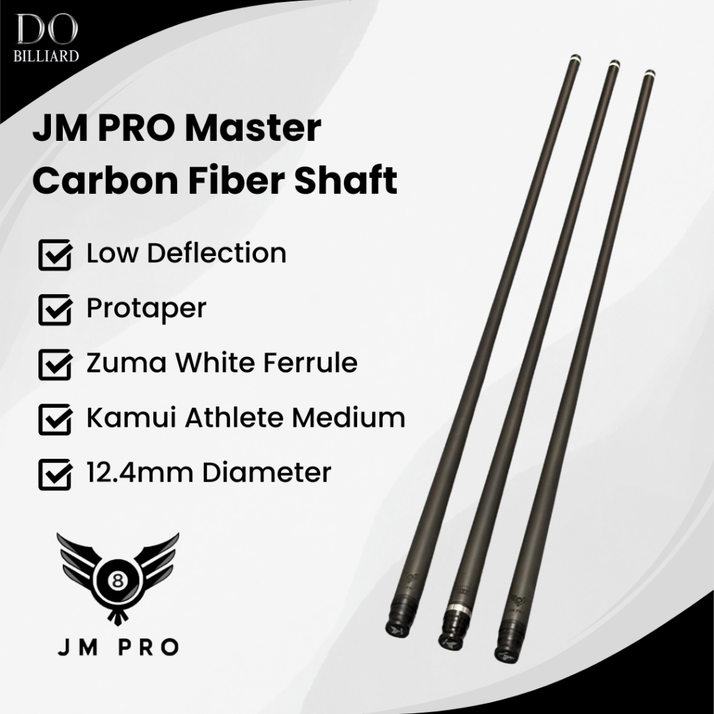 Jual Shaft Stick Billiard JM PRO MASTER 12.4mm Carbon Fiber Low Deflection / Shaft Stick JM Pro ...