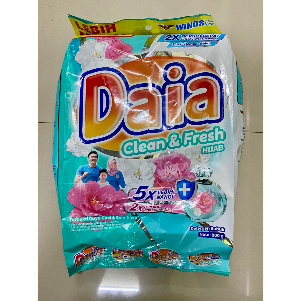 Jual Detergent Bubuk Daia Clean & Fresh Hijab 800g | Shopee Indonesia