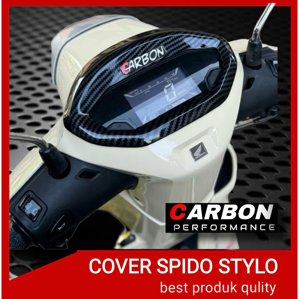 Jual COVER RING SPIDO STYLO 160 CARBON COVER KM STYLO CARBON - Cover ...