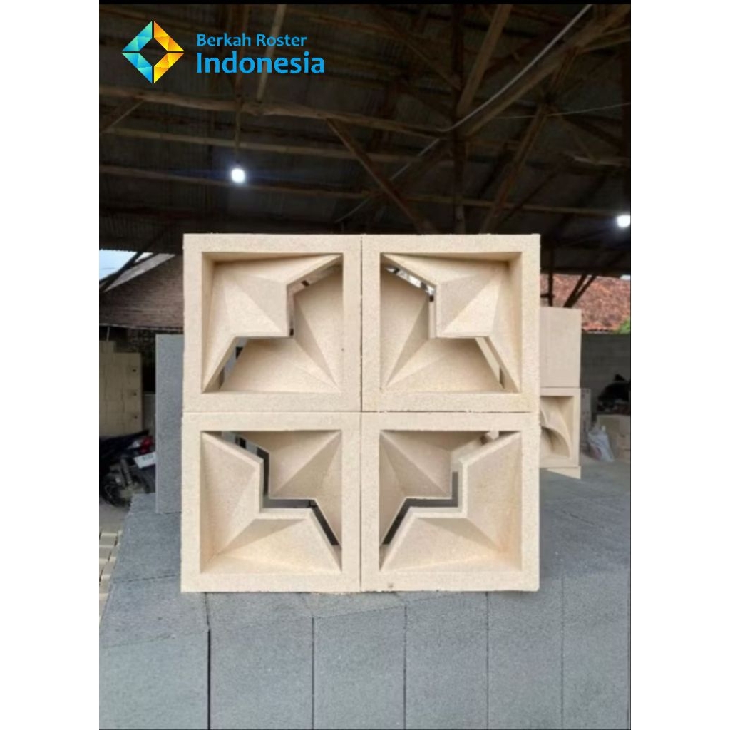Jual ROSTER MINIMALIS/ROSTER BETON MOTIF KAPAL KERTAS 2 MUKA | Shopee ...
