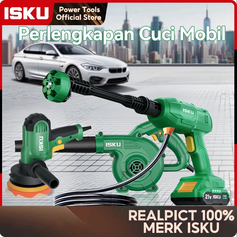 Jual ISKU Mesin Cuci Motor Mobil Lithium Cordless Jet Cleaner Alat ...