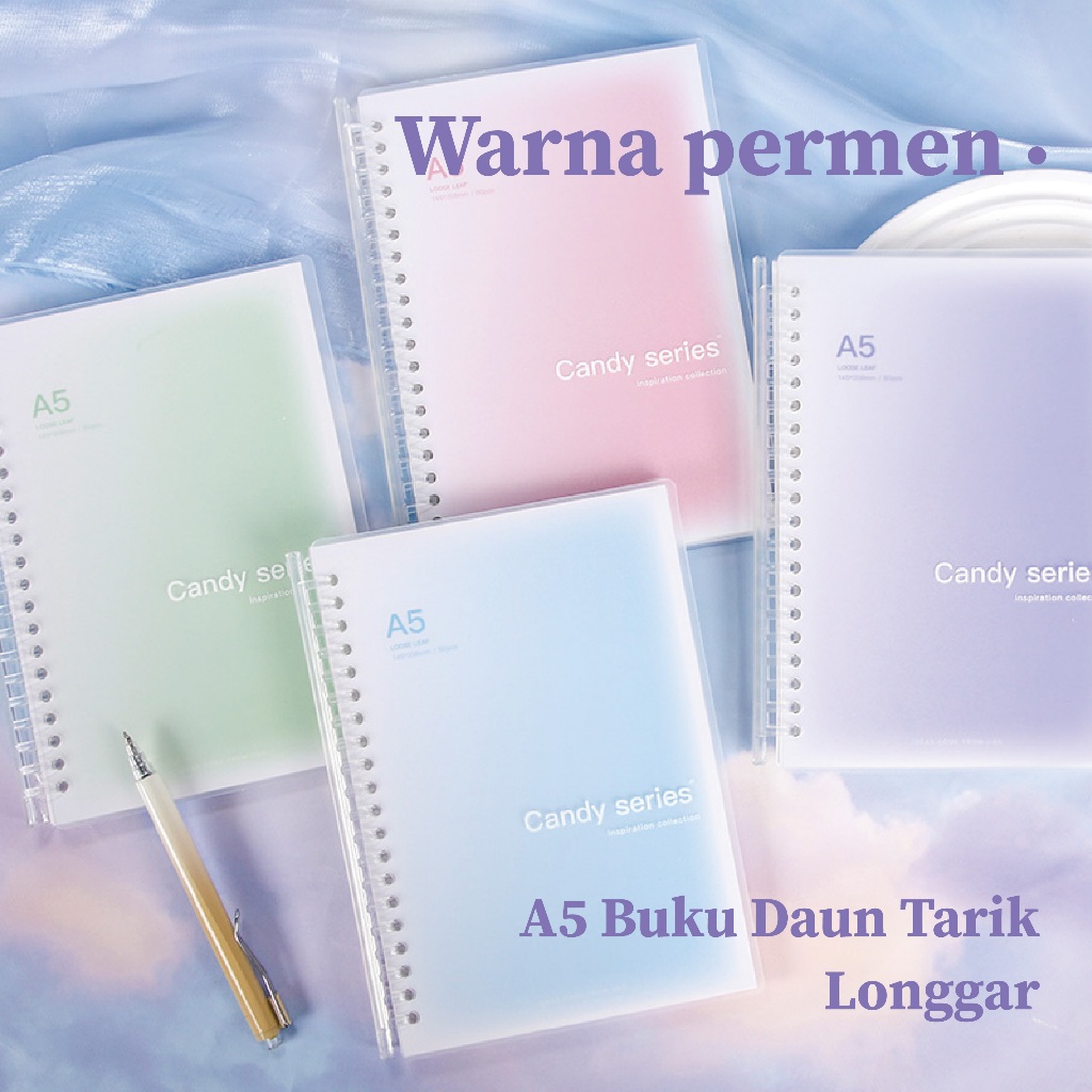 Jual Buku Binder A5 Notebook Aesthetic Buku Tulis Sekolah Binder Kuliah ...
