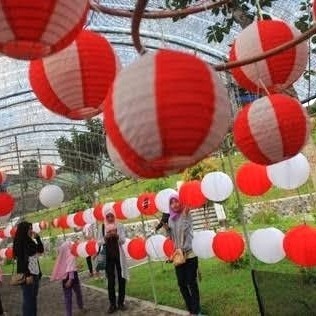Jual Lampion Kertas Merah Putih Dekorasi Outdoor 17 Agustus Pawai Pesta ...