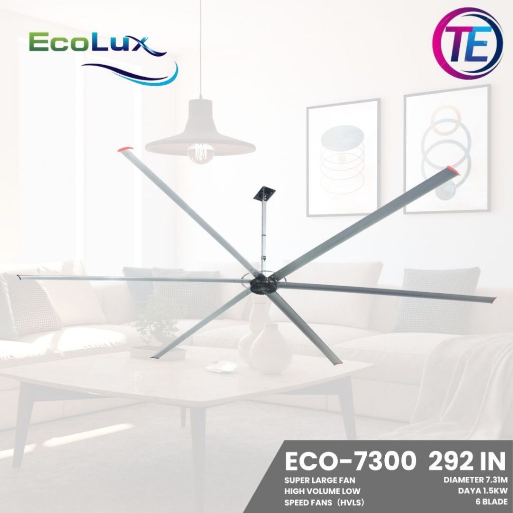 Jual ECOLUX SUPER LARGE LARGE CEILING FAN kipas angin Hvls Big Fan Eco ...