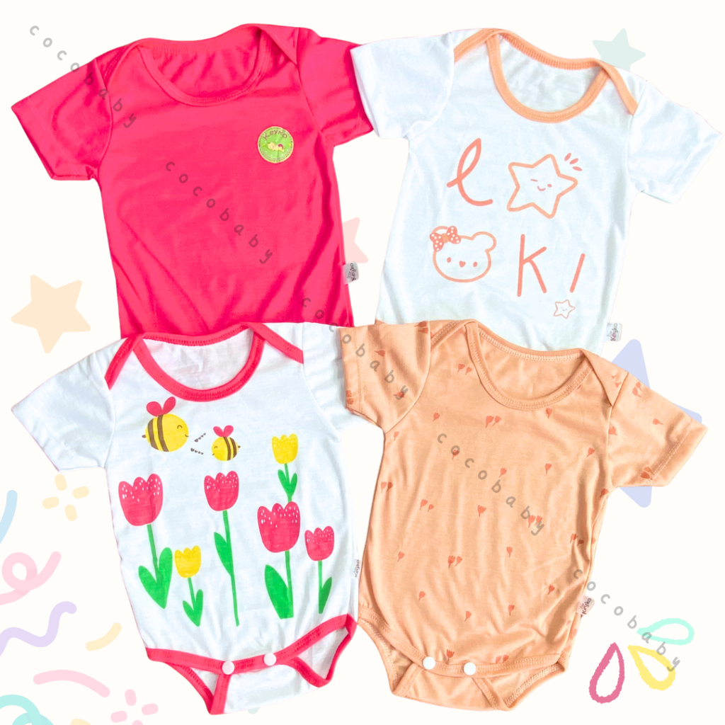 Jual ISI 4 PCS Jumper Bayi SNI Baju Romper Baby Newborn 0 3 Bulan Jumsuit Bayi baru Lahir Laki ...